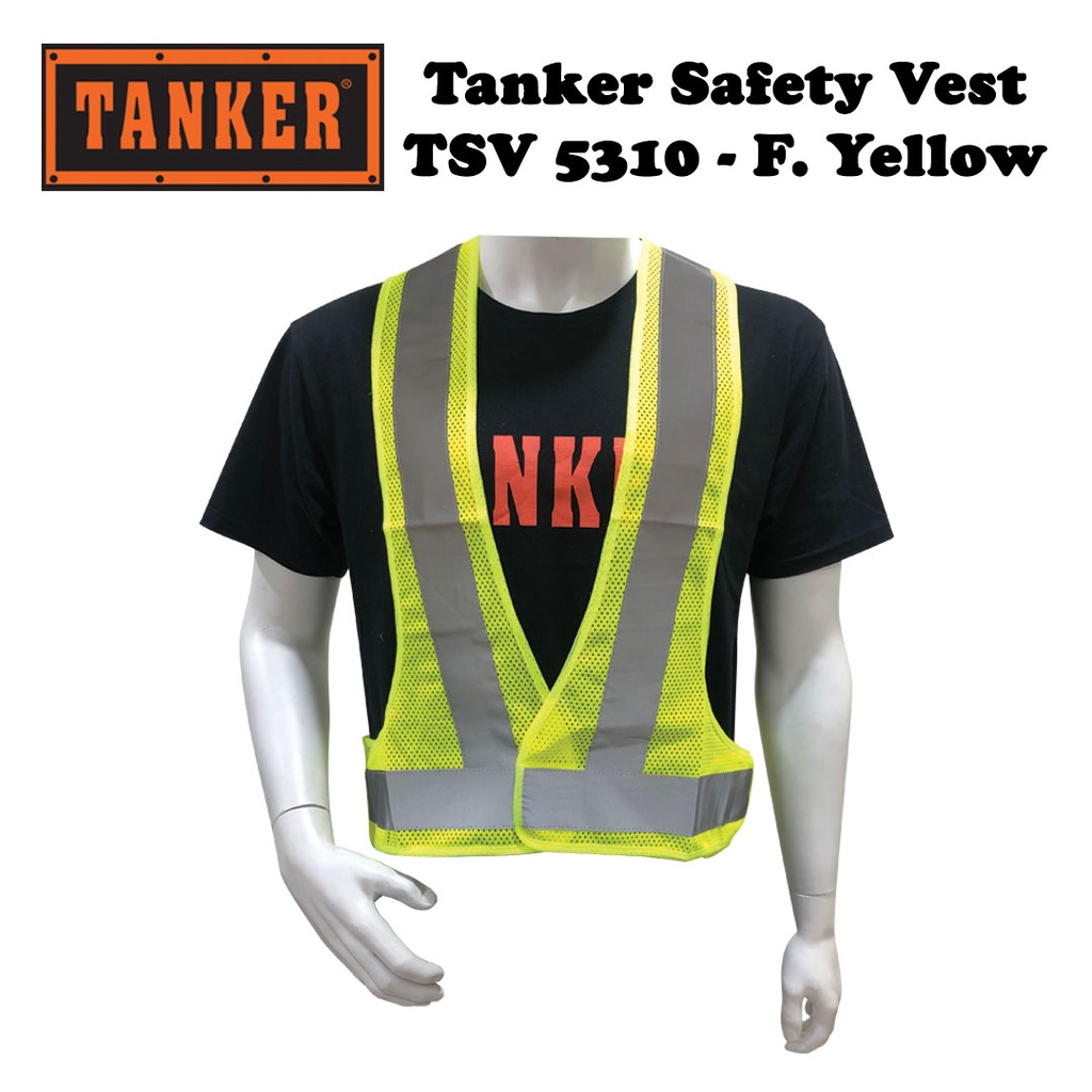 Tanker Safety Vest TSV5310 - Fluorescent Yellow | Shopee Malaysia