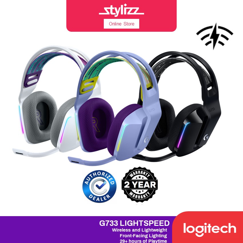 LOGITECH G733 LIGHTSPEED WIRELESS RGB GAMING HEADSET - WIRELESS AND ...