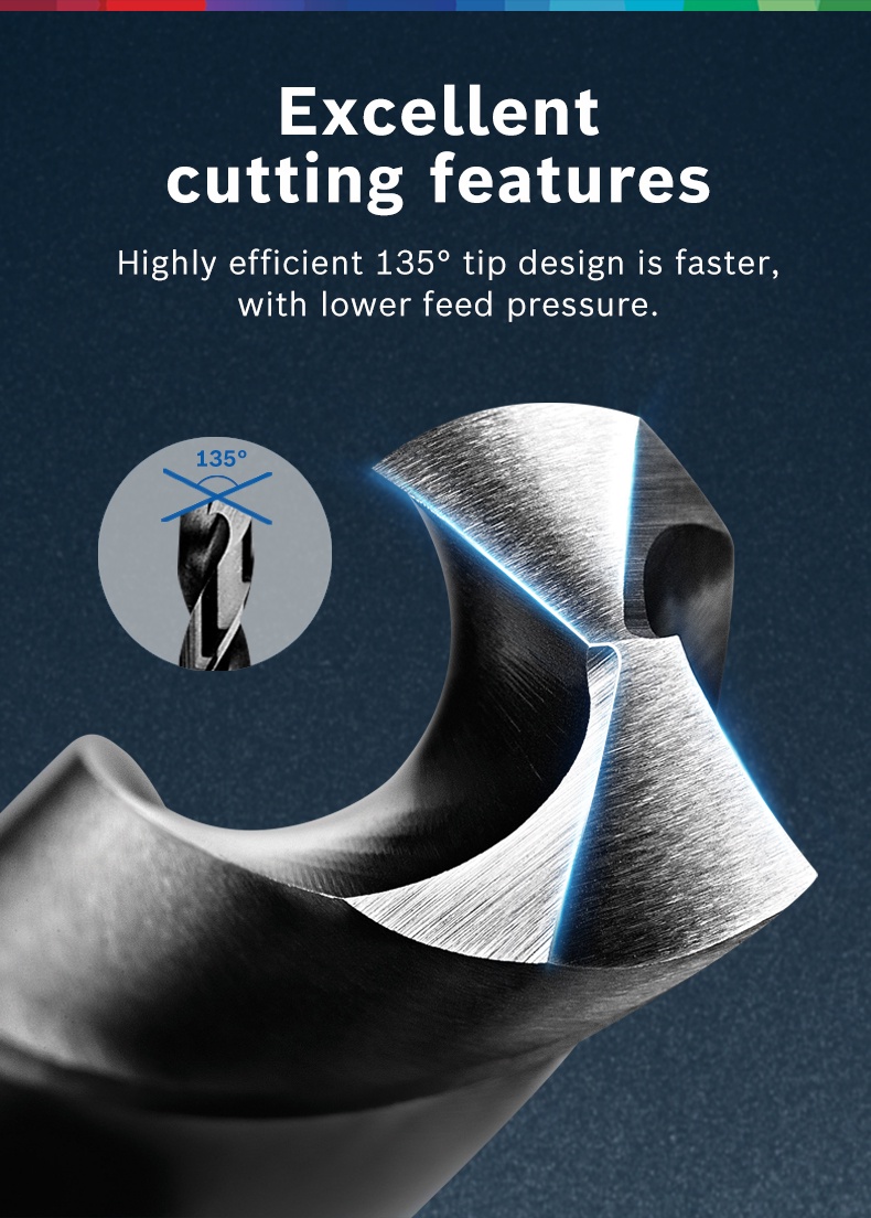 Bosch 1 pcs 1mm - 6.4mm HSS-G Metal Drill Bit / HSS Twist Drill Bit ...