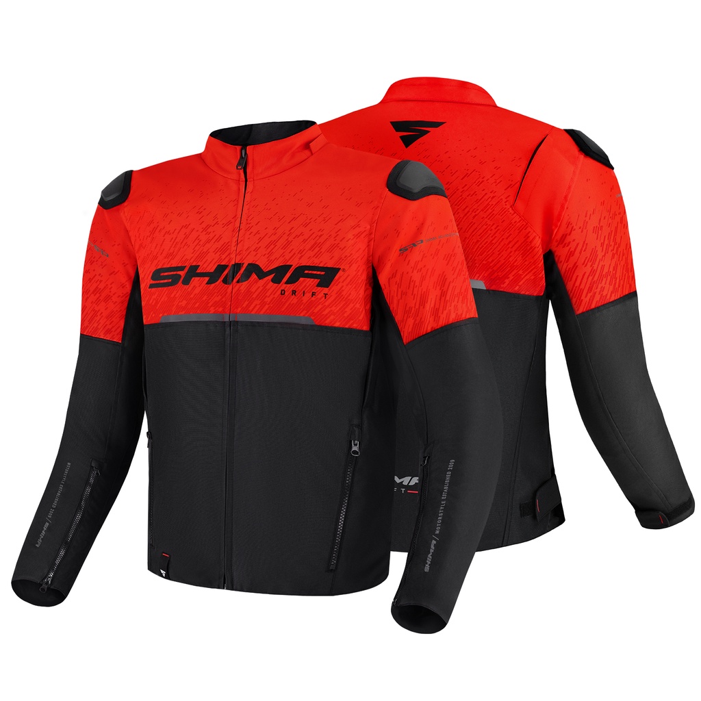 SHIMA DRIFT MEN MOTORCYCLE JACKET - RED | Shopee Malaysia