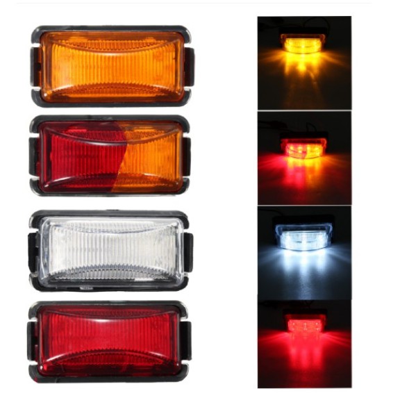 FOR 12V-24V 6LED Trailer Truck Lorry Side Marker Led Light | Shopee ...