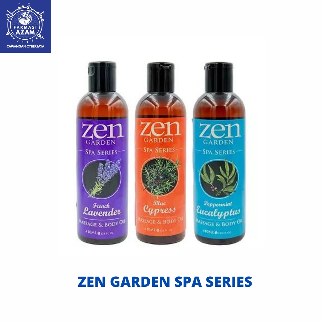 ZEN GARDEN SPA SERIES MASSAGE & BODY OIL 410ML | Shopee Malaysia