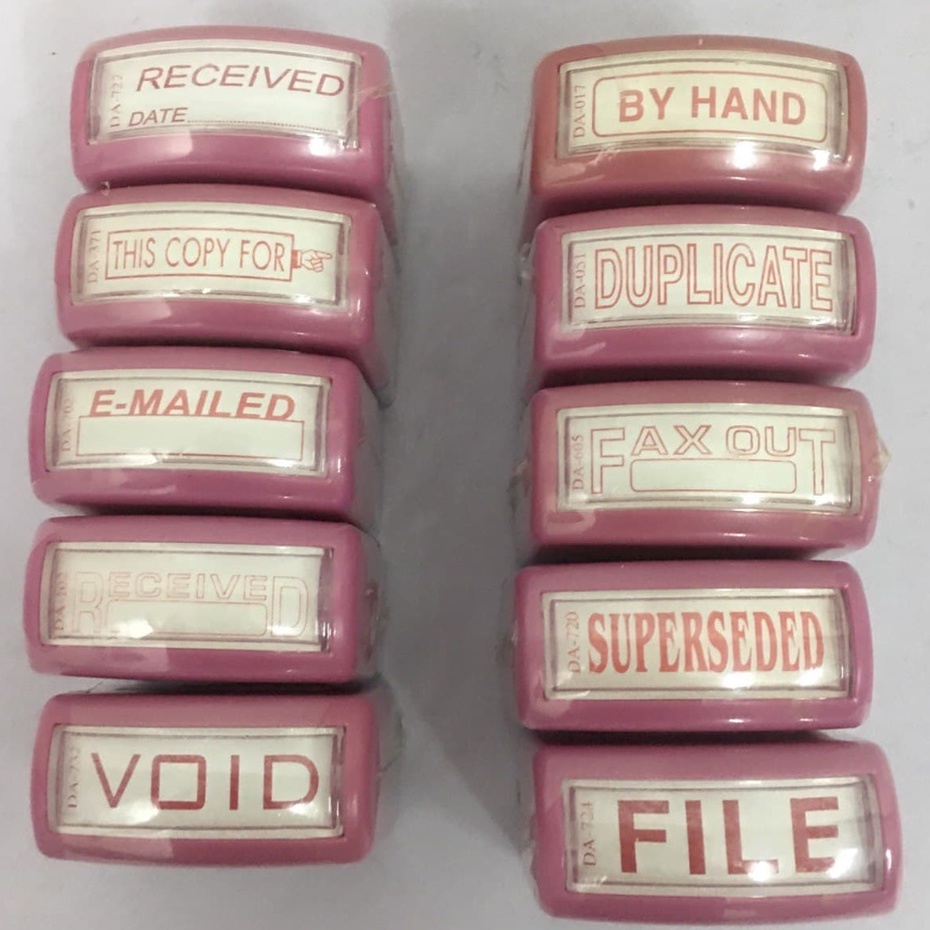 COP GEL INK STOCK STAMP - INK MERAH / RED | Shopee Malaysia