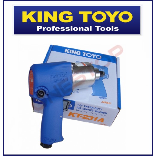 King Toyo Extra Duty Air Impact Gun Wrench 1/2 KT-231A / buka tayar ...