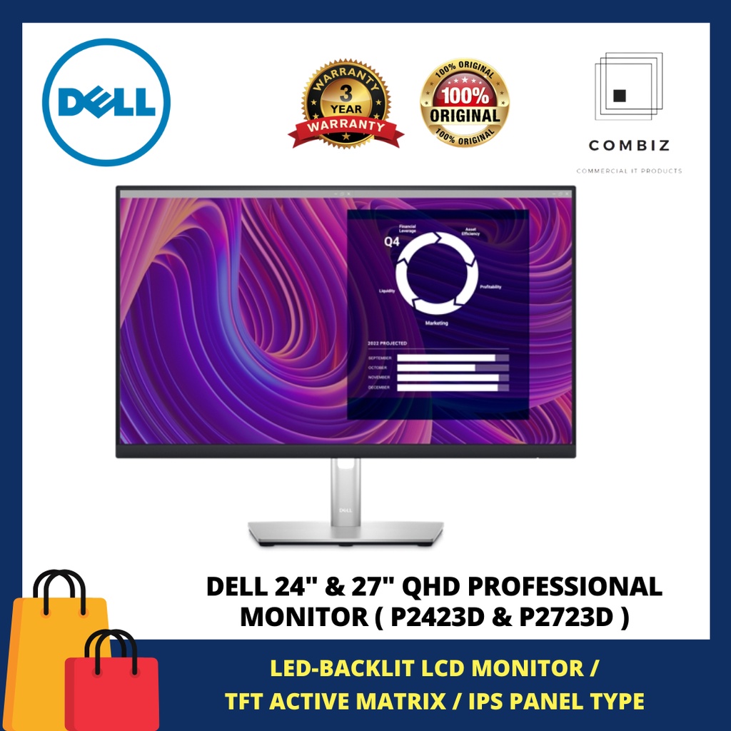 DELL 24" & 27" QHD PROFESSIONAL MONITOR ( P/N: P2423D, P2723D ...