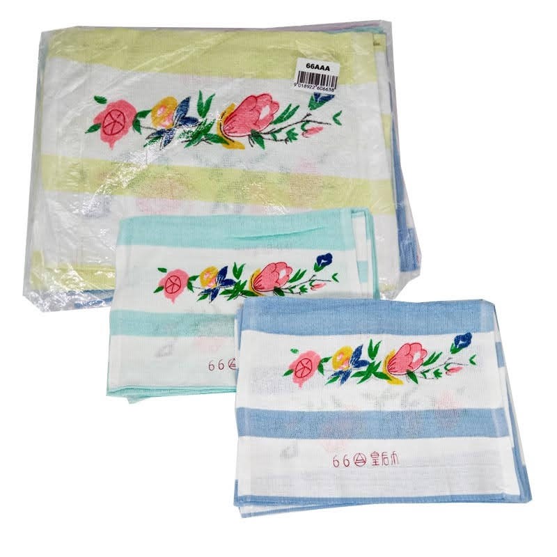 Tuala 66 Grade A Face Towel / Good Morning Towel (12pcs/Pkt) | Shopee ...