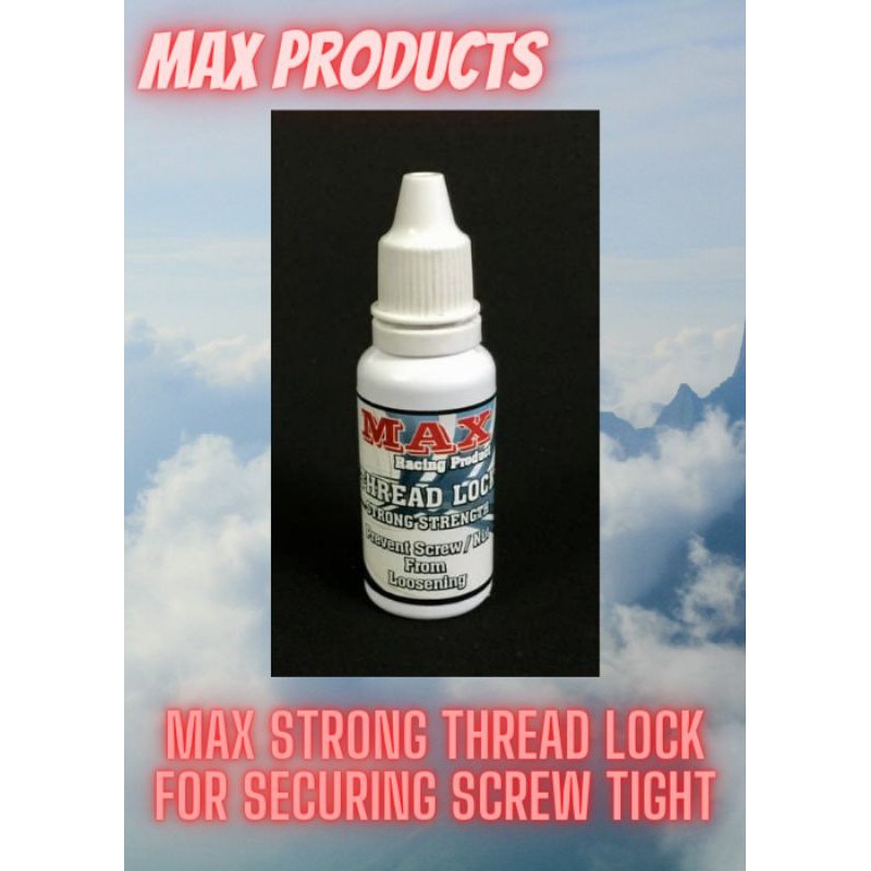 MAX Thread Lock - Red ( Strong Strength ) - 15 ml | Shopee Malaysia