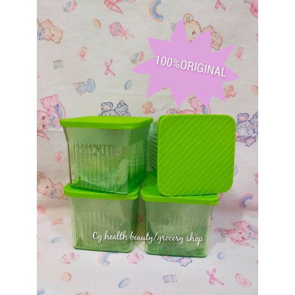 100%ORIGINAL TUPPERWARE ELEGANT SMALL SQUARE (1) 510ML～(READY STOCK ...