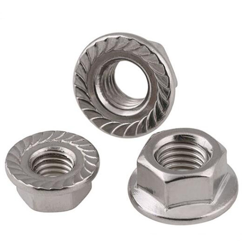316 Stainless Steel Flange Nut Anti-loose with Pad Screw Cap M3 M4 M5 ...