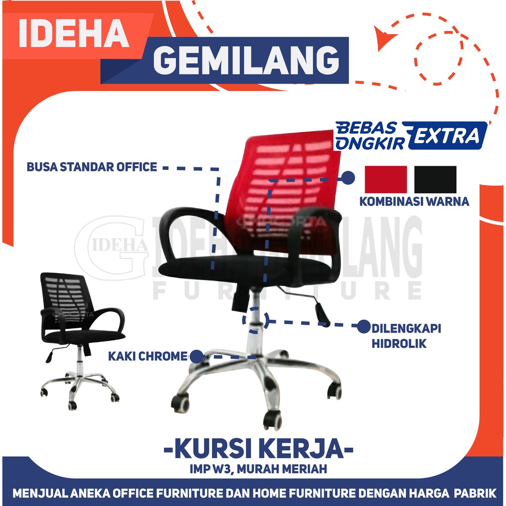 Imp W3 Mesh Work Chair | Shopee Malaysia