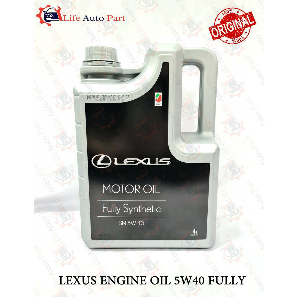 ORIGINAL 4L New Lexus 5W40 API-SN Fully Synthetic Motor Engine Oil ...