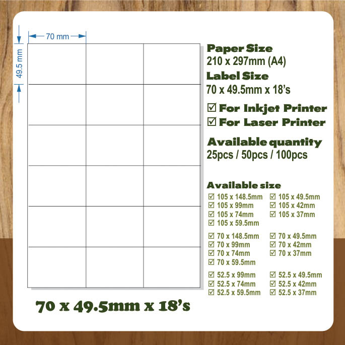 A4 Blank Sticker / A4 Pre Cut Sticker / Sticker Label - Peel & Sticker ...