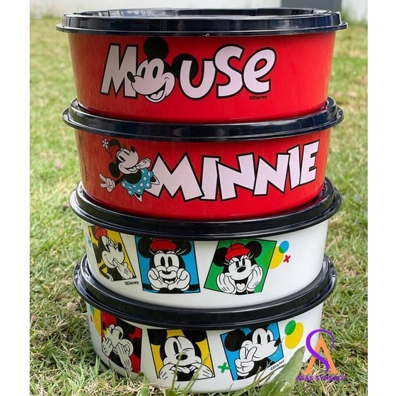 Tupperware Mickey Mouse tumbler/ Topper Mickey & Minnie Handy Bowl ...