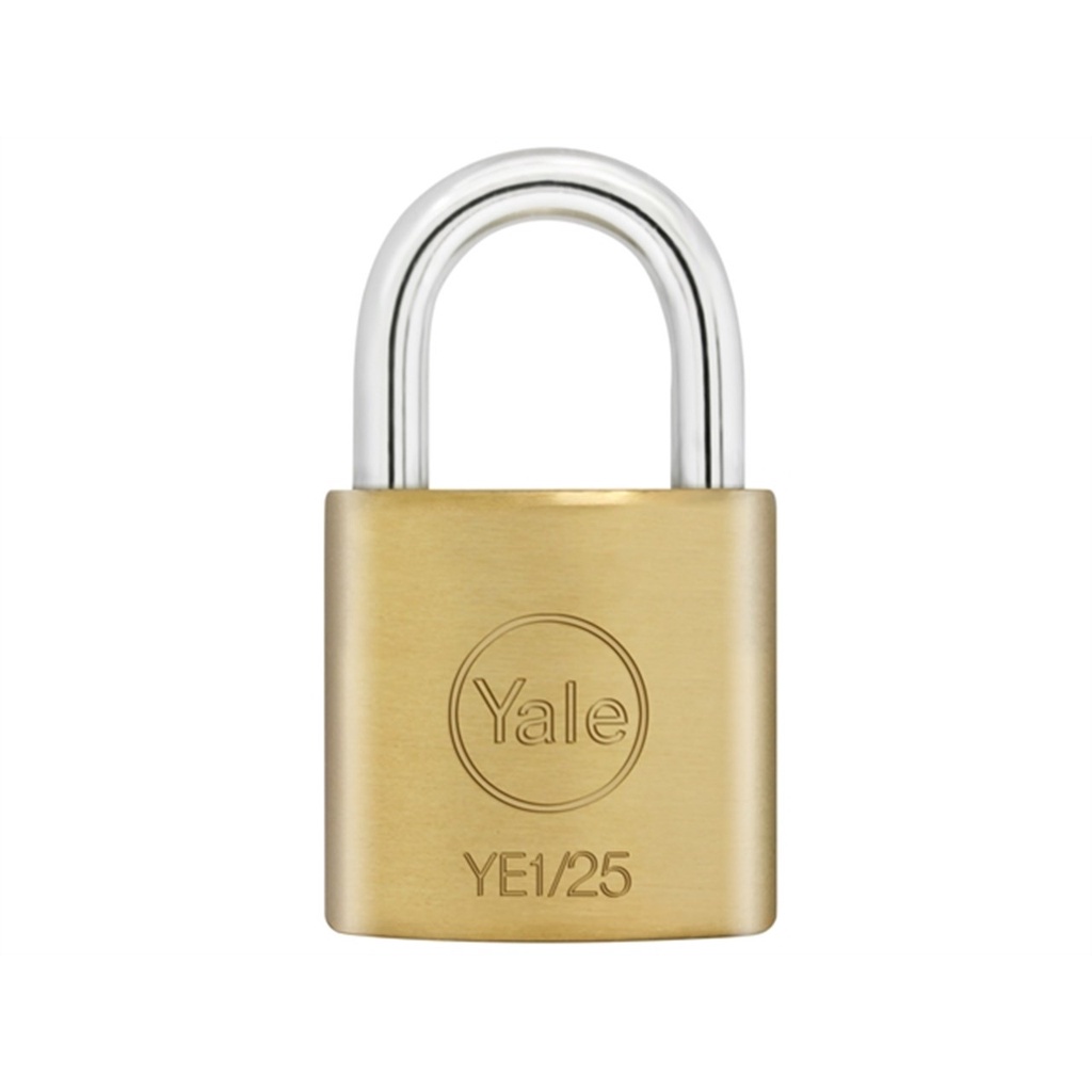 YALE YE1 Hardened Steel Solid Brass Padlock 20mm 25mm 30mm 40mm 50mm ...