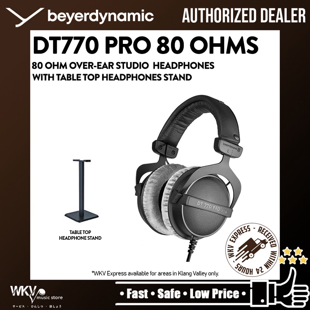 Beyerdynamic DT 770 PRO 80 Ohm Over-Ear Studio Headphones w/Table Top ...