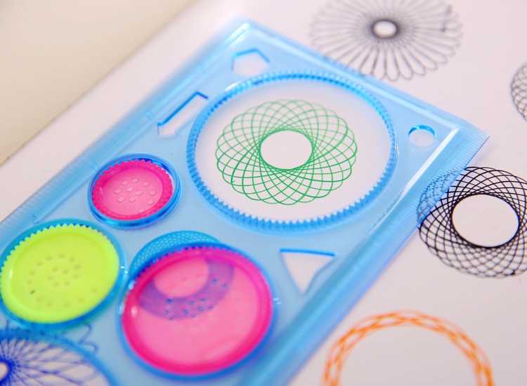 Magic Ruler Spirograph Geometric Design Ruler Pattern Ruler Drawing ...