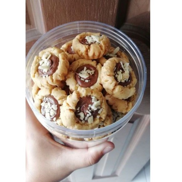 Hazelnut Choco Pod Nutelaa Cookies Crunchy Biskut Coklat Hazelnut ...