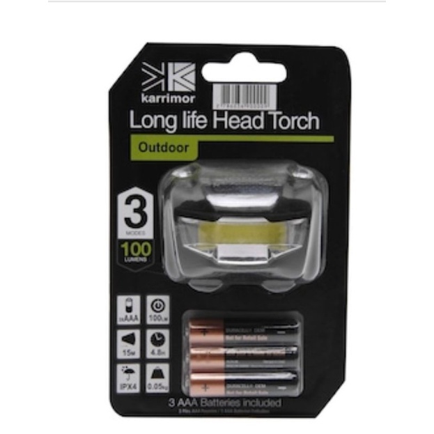 Karrimor Long Life Head Torch | Shopee Malaysia