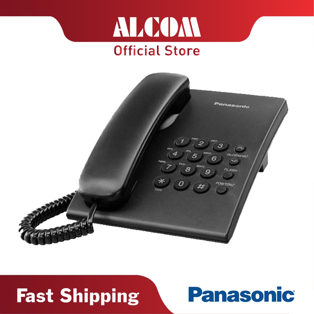 PANASONIC Single Line Phone KX-TS500 Home Office TM Unifi Landline Telephone KX-TS500ML TS500 ...