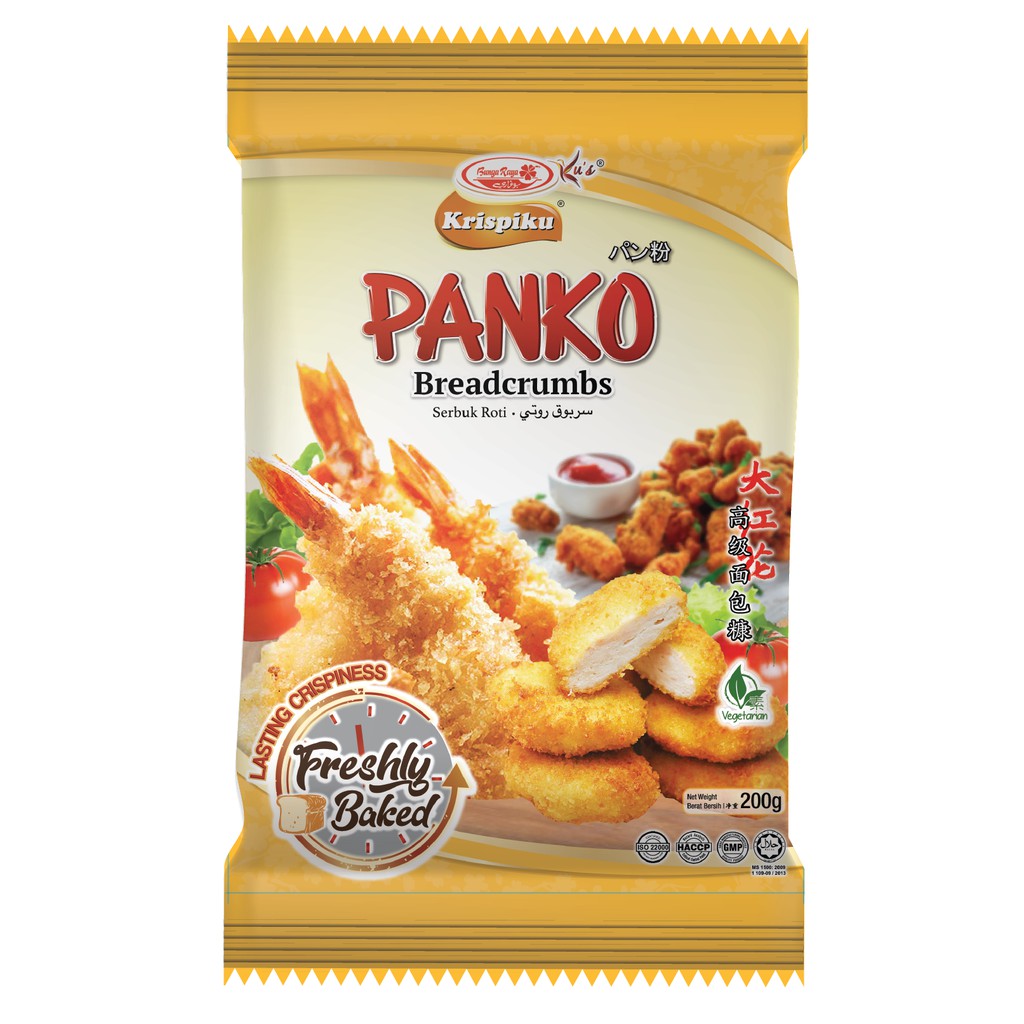 BUNGA RAYA KUS Panko Breadcrumb (Orange/White) 200g || BUNGA RAYA KUS ...