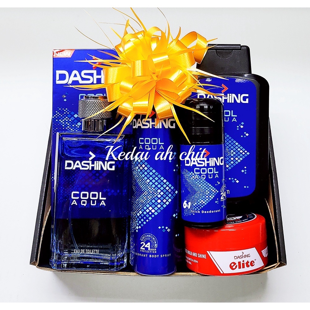 DASHING Men Care Perfume Gift Set - We Wrapped For U + Ribbon Given ...