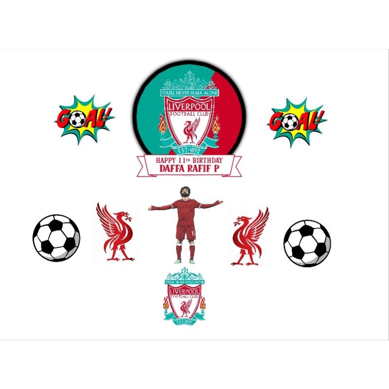 Liverpool cake decoration cake topper | Shopee Malaysia