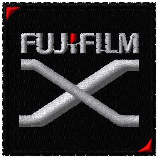 FujiFilm logo sew-on decorative embroidered fabric patch: for sewing on ...