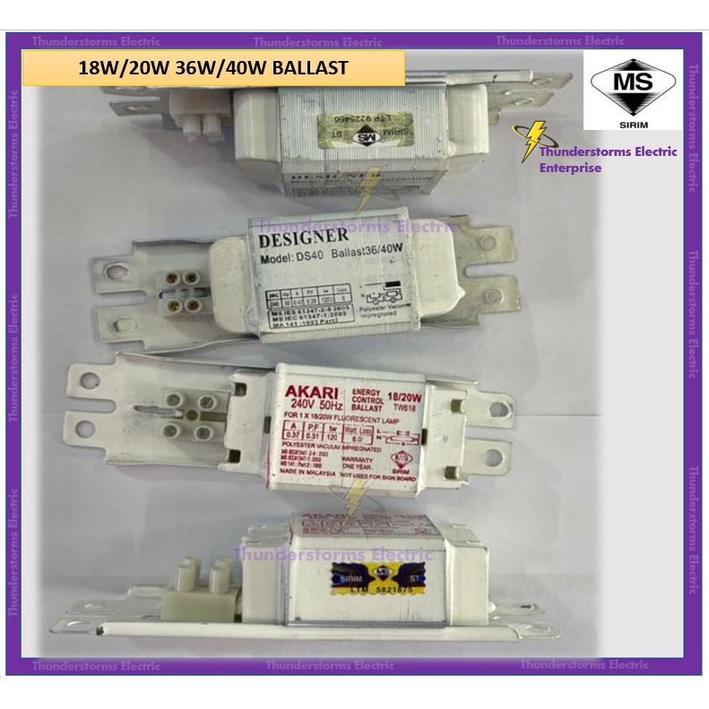 18W-20W /36W-40W Fluorescent Lamp Tube Choke / Ballast | Shopee Malaysia