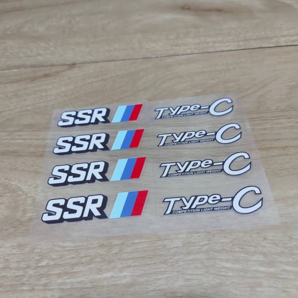 Quality stickers for SSR Type C car rims | Shopee Malaysia