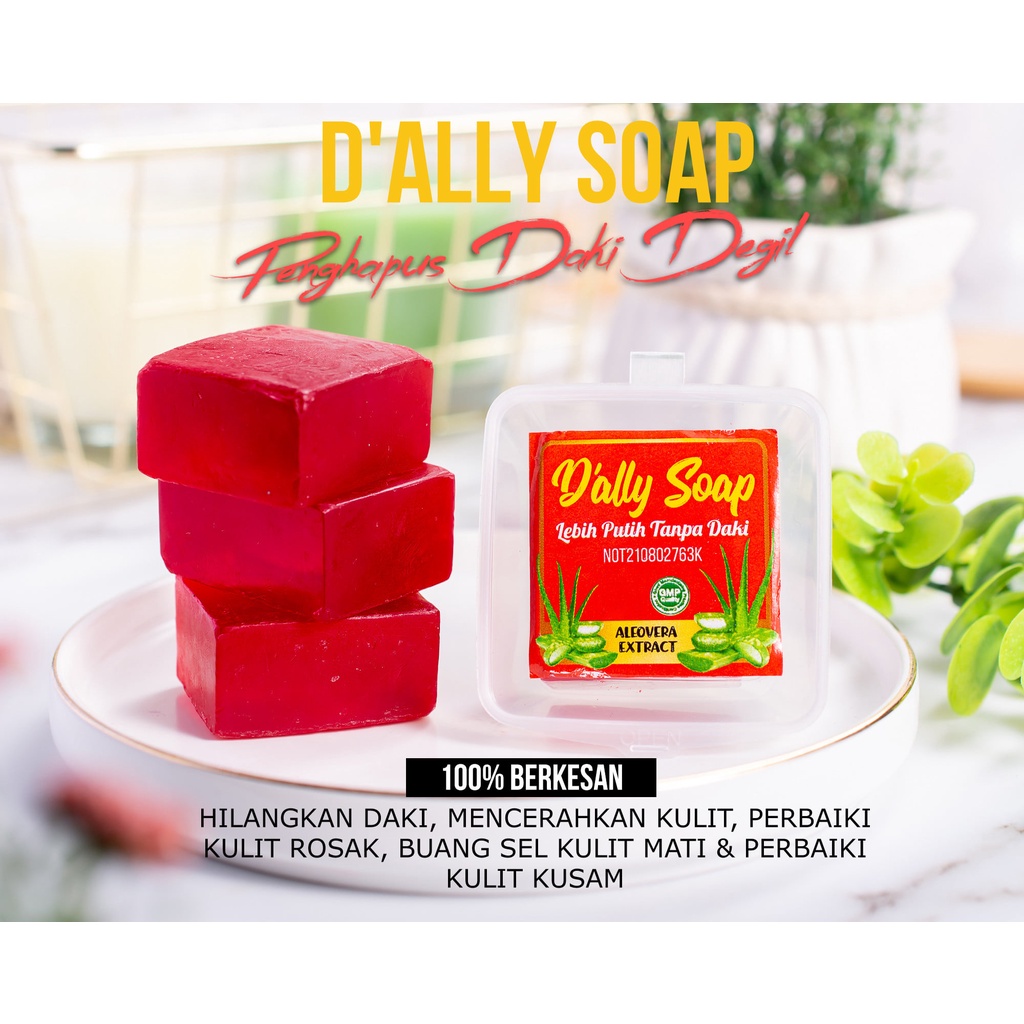 Sabun Daki D'ALLY SOAP Hilangkan Daki Degil Parut Perbaiki Kulit Rosak ...