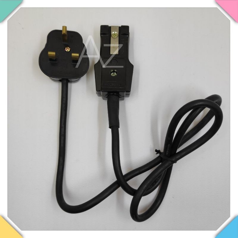 1.0m Power Cord Cable with 13A Fuse for Old Classic Rice Cooker(Big ...