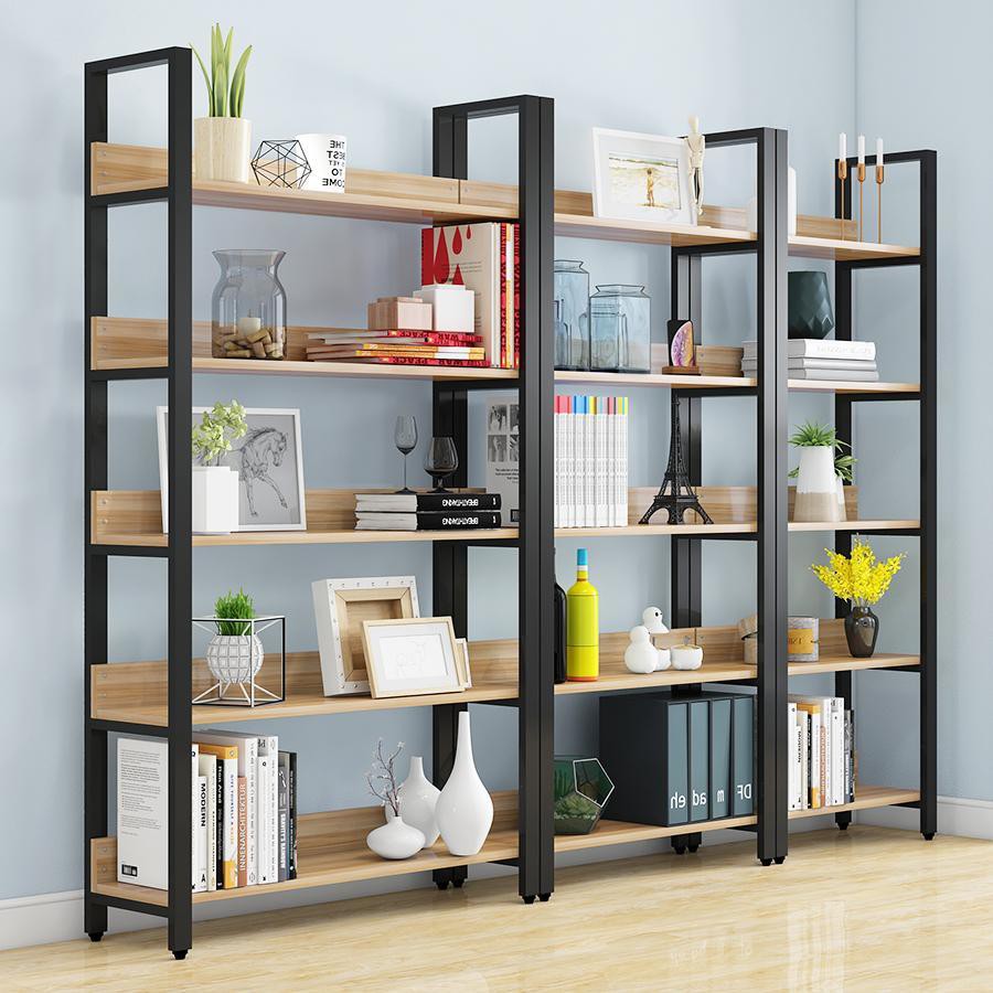 bookshelf multi-layer shelf living room floor-to-ceiling bookcase ...