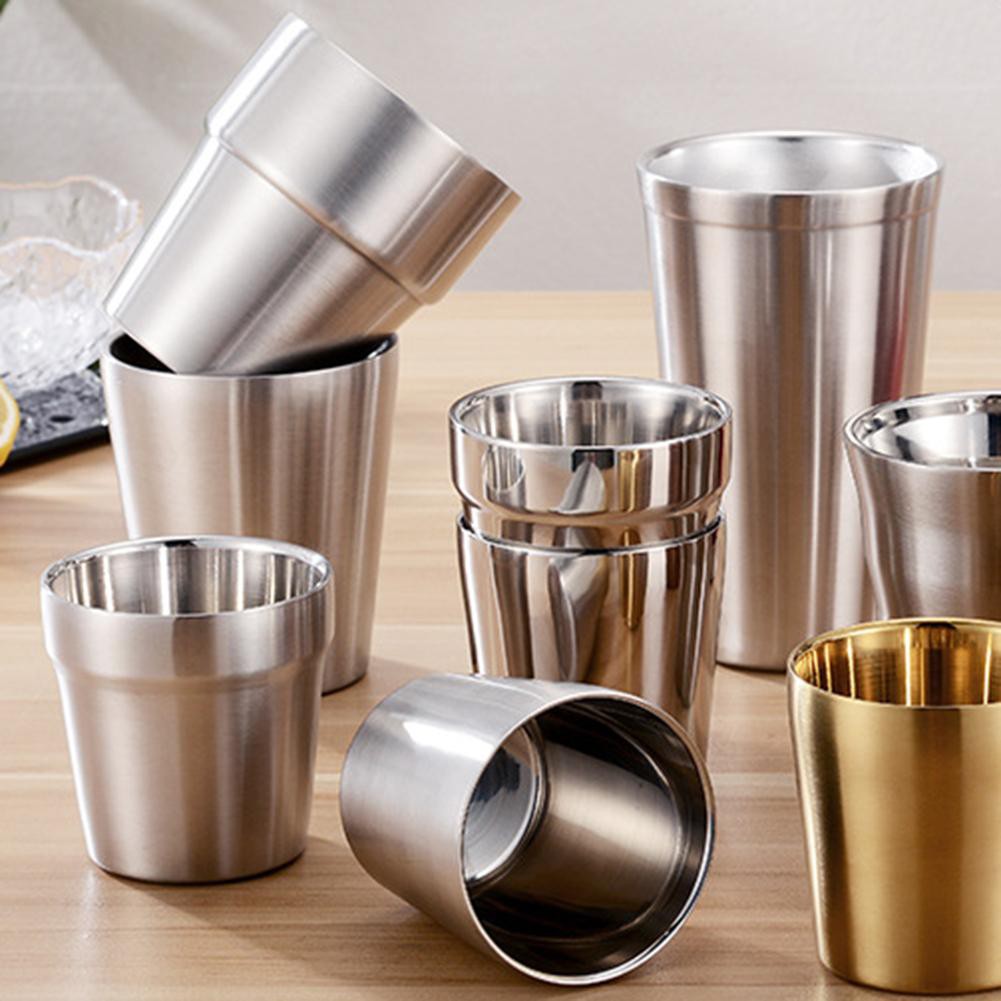 SUS304 Stainless Steel Double Wall Cup Coffee Cup Children Training Cup ...