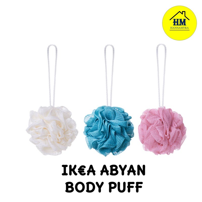 IK€A ABY@N BODY PUFF (SET OF 3 PCS) | SET PENYENTAL BADAN | Shopee Malaysia