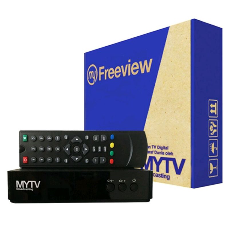 ORIGINAL MYTV DECODER MYFREEVIEW DVBT2 DIGITAL (READY STOCK) | Shopee ...