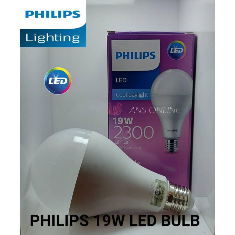 PHILIPS LED HIGH LUMEN BULB 19W Cool Daylight 6500k 灯泡 Lampu Mentol LED ...