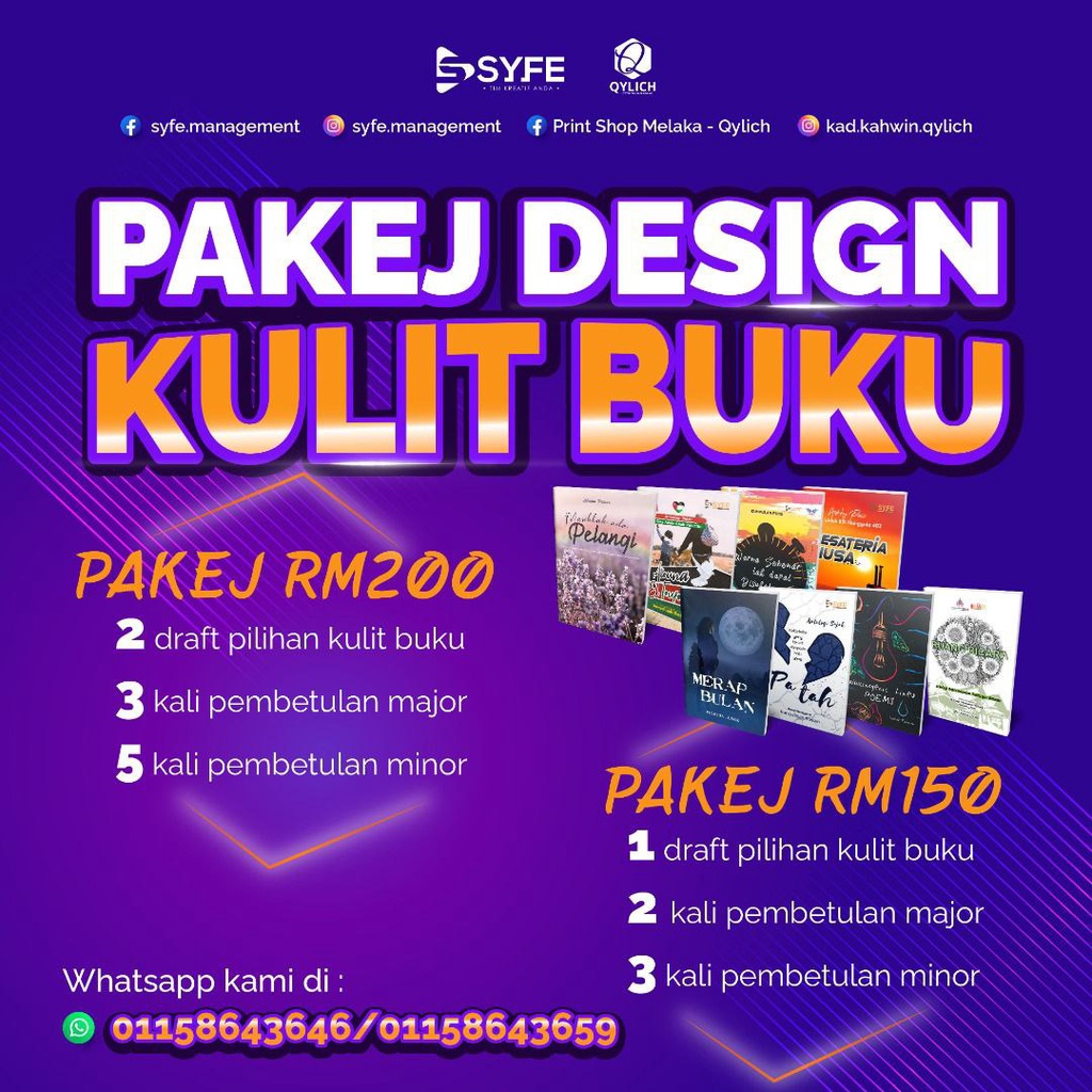 DESIGNER KULIT BUKU (BOOK COVER DESIGNER) | Shopee Malaysia