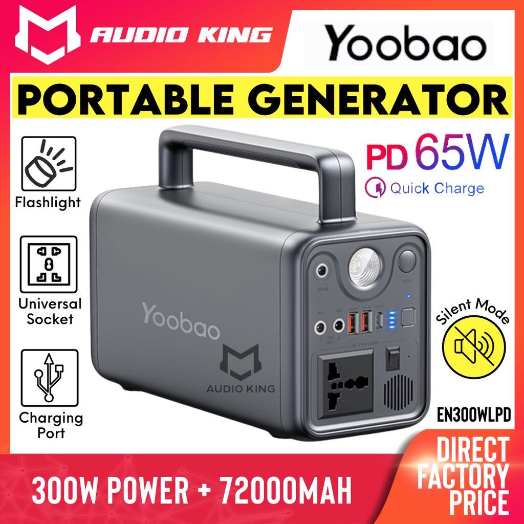YOOBAO Powerbank Fast Charging Powerbank Yoobao 65W Genset Generator ...
