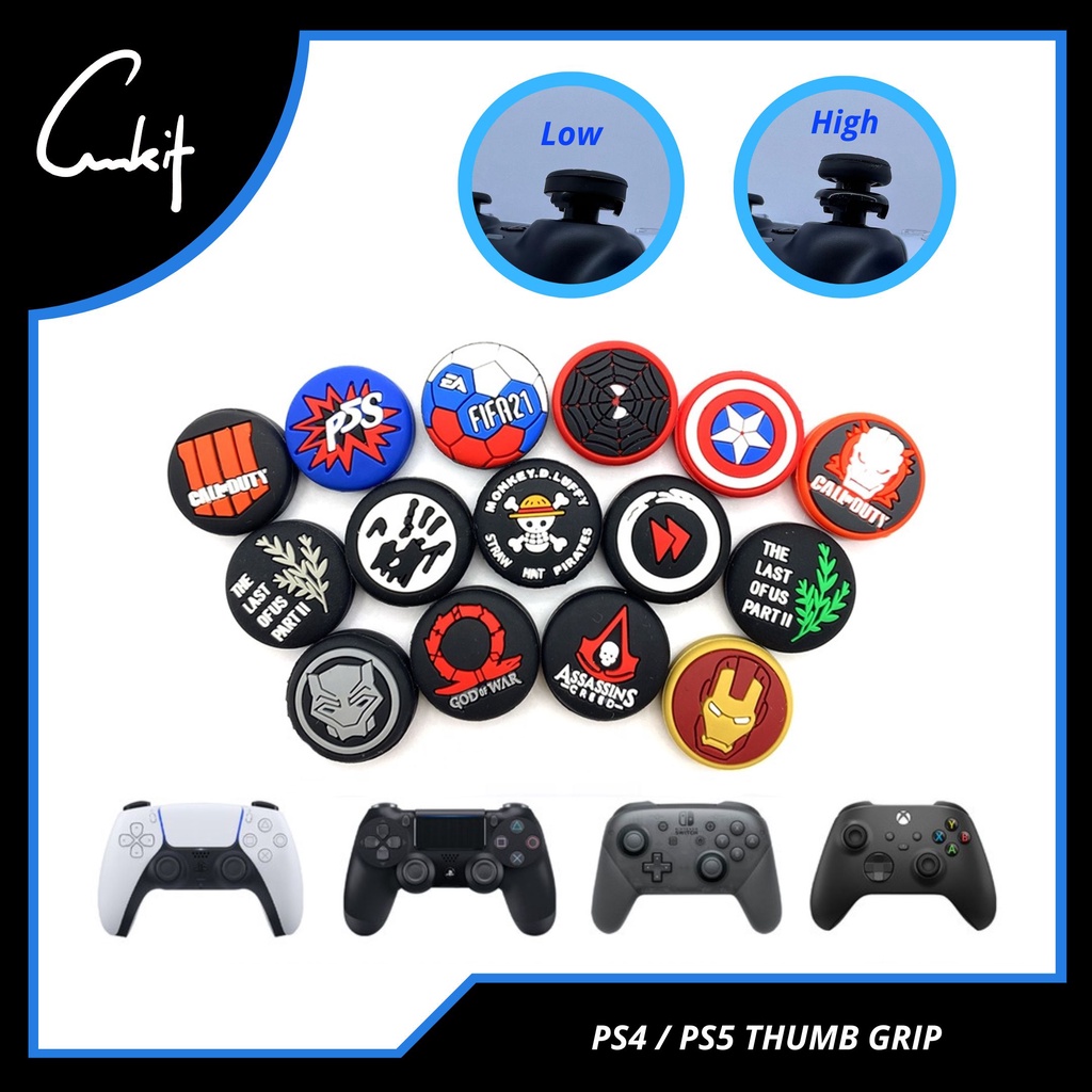9.9 SALE 】PS4 Controller Thumb Grip PS5 Dual Sense Controller Thumb ...