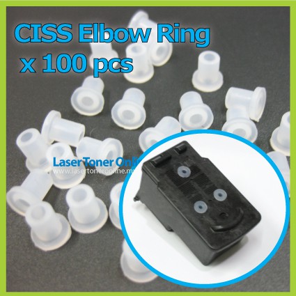 CISS Inkjet Ink Printer Elbow Rubber Ring For Cartridge ( 100pcs ...