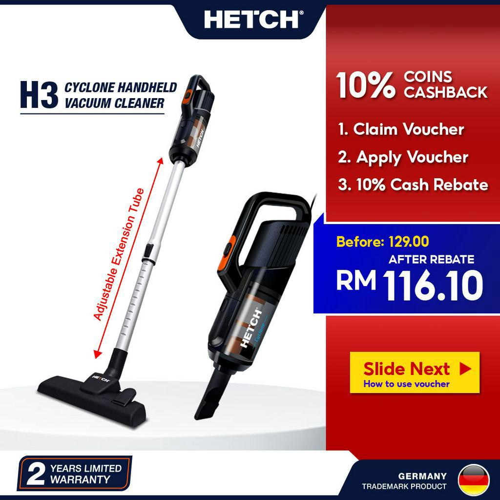 HETCH H3 Pro Hyper-Clean Handheld Dust Mite Bed Vacuum Cleaner & Mop ...