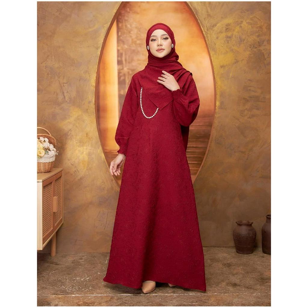 Jubah Arnia Dress Jubah Muslimah Raya Aildiladha Ironless Baju Raya ...