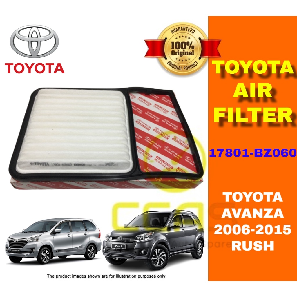 ( 100% ORIGINAL ) Original Toyota Air Filter AVANZA 1.5 (2006-2015 ...
