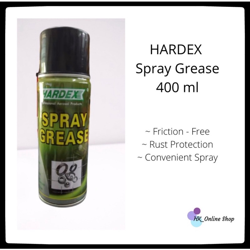HARDEX Spray Grease 400ml Grease Spray | Shopee Malaysia