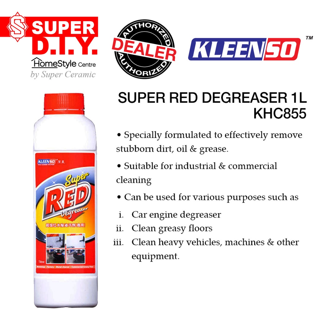KLEENSO KHC855 Super Red Degreaser (1L) | Shopee Malaysia