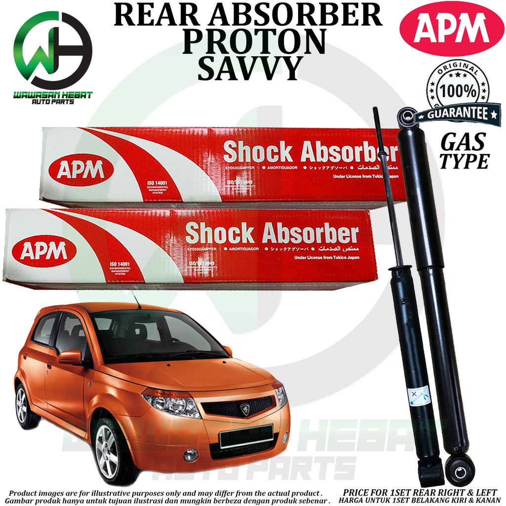 Proton Savvy Rear Gas Shock Absorber APM *Original* | Shopee Malaysia