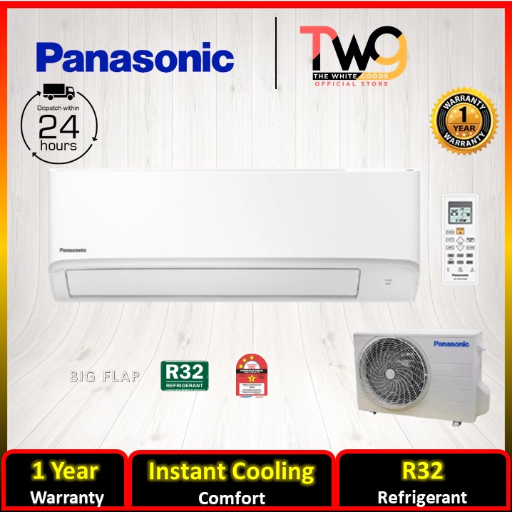 PANASONIC (1.0HP / 1.5HP) NON-INVERTER R32 AIR CONDITIONER CS-PN9WKH-1 ...