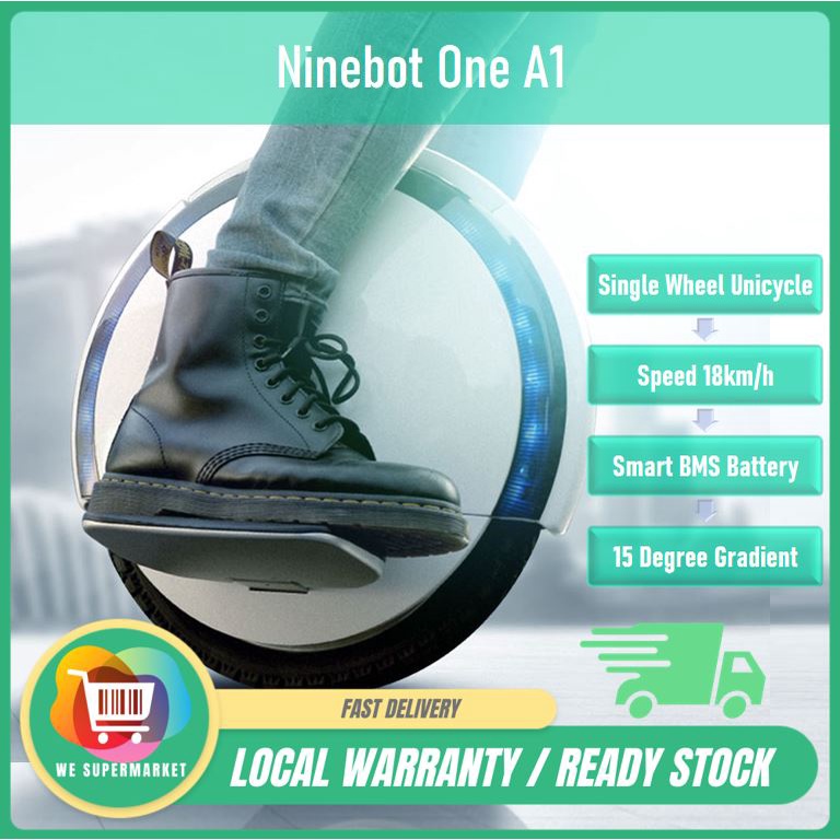 Ninebot One A1 Smart Electric Single Wheel Balance Scooter Unicycle ...