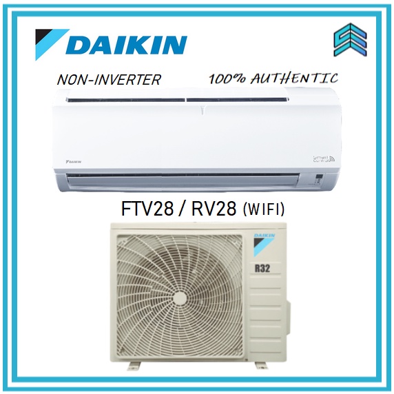 DAIKIN STANDARD NON-INVERTER WALL MOUNTED (1.0HP-2.5HP) C/W BUILT-IN ...