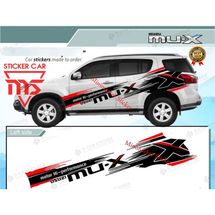 ISUZU MUX SPORT OFF ROAD STICKER ISUZU MU-X SIDE DECAL CAR STICKER ...